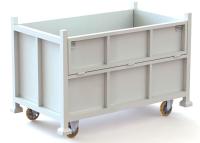 China Movable Steel Stillage Cage Basket With Casters OEM ODM for sale