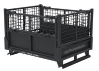 China Lockable Pallet Storage Cage Woven Wire Mesh Inter Stackable 1200x1000x770mm 2000kg for sale