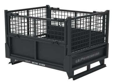 China Lockable Pallet Storage Cage Woven Wire Mesh Inter Stackable 1200x1000x770mm 2000kg for sale