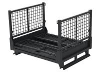China Lockable Pallet Storage Cage Woven Wire Mesh Inter Stackable 1200x1000x770mm 2000kg for sale
