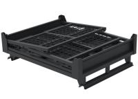China Heavy Duty Folding Stillage Pallet Cage on Wheels 1200x1000mm 2000kg Capacity for sale
