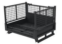 China Heavy Duty Folding Stillage Pallet Cage on Wheels 1200x1000mm 2000kg Capacity for sale