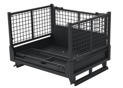 China Heavy Duty Folding Stillage Pallet Cage on Wheels 1200x1000mm 2000kg Capacity for sale