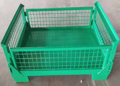 China Custom Collapsible Wire Mesh Storage Cages 1200x1000x890mm Stackable 4 High for Warehouse Logistics for sale