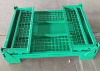 China Custom Collapsible Wire Mesh Storage Cages 1200x1000x890mm Stackable 4 High for Warehouse Logistics for sale