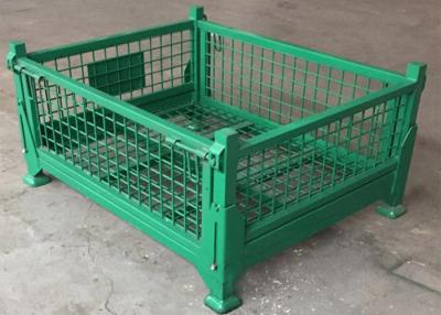 China Powder Coated Wire Mesh Storage Stillage Collapsible Medium Duty for sale