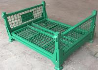 China Powder Coated Wire Mesh Storage Stillage Collapsible Medium Duty for sale