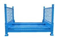 China Foldable Wire Mesh Pallet Cage Stackable Stillage 1500kg Load Capacity 1200x1000mm for sale