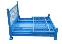 China Welded Steel Collapsible Cage Pallet 1200x1000mm 1500kg Capacity Stackable 4 High for sale