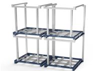 China Nestainer Storage Racks 1100x1100x1500mm Cargo Size 1000kg Capacity Low Warehouse Solution for sale