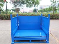 China Lockable Pallet Storage Cage Industrial Wire Baskets Wire Mesh Containers for sale