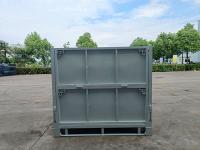 China Q235 Pallet Cage With Steel Sheet Enclosure Load Capacity 2.0 Tons for sale
