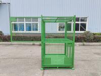 China Heavy Duty Wire Mesh Steel Pallet Cage 1160x1160x1800mm Stackable Storage Crate for sale