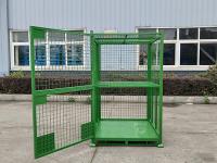 China Heavy Duty Wire Mesh Steel Pallet Cage 1160x1160x1800mm Stackable Storage Crate for sale
