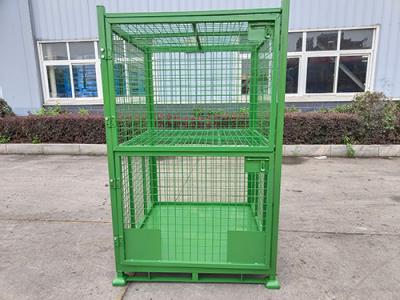 China Heavy Duty Wire Mesh Steel Pallet Cage 1160x1160x1800mm Stackable Storage Crate for sale