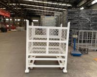China 50kg Steel Stillage Pallet Cage With Padlock Locking System for sale