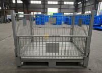 China Steel Collapsible Pallet Cage With Padlock Locking System 50kg for sale