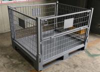 China Steel Collapsible Pallet Cage With Padlock Locking System 50kg for sale