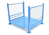 China Storage Collapsible Metal Pallet Stillage Cage And Durable Powder Coating for sale