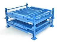 China Storage Collapsible Metal Pallet Stillage Cage And Durable Powder Coating for sale
