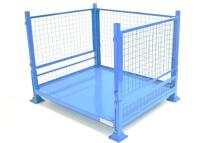 China Storage Collapsible Metal Pallet Stillage Cage And Durable Powder Coating for sale