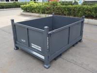 China Foldable Mesh Powder Coating Metal Pallet Cage For Warehouse Logistics for sale