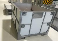 China Warehouse Logistics Metal Pallet Cage With Wheels For Convenient Transportation for sale