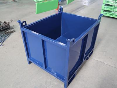 China Jiangze Foldable Wire Mesh Pallet Cage 500-1000kg Capacity for Warehouse Storage for sale