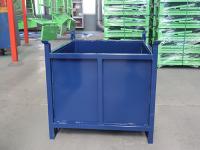 China Jiangze Foldable Wire Mesh Pallet Cage 500-1000kg Capacity for Warehouse Storage for sale