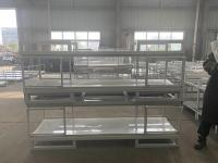 China Customized Portable Stacking Racks 1000kg Capacity with 200mm Caster Wheels Heavy Duty Steel Storage for sale