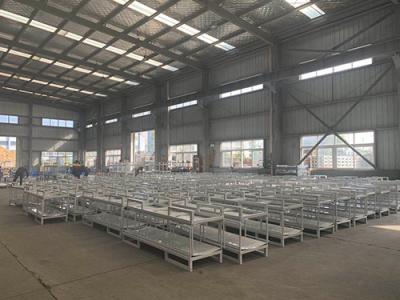 China Customized Portable Stacking Racks 1000kg Capacity with 200mm Caster Wheels Heavy Duty Steel Storage for sale