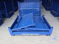 China Steel Lift Customizable Pallet Stackable Distillers Storage Bin For Scrap 1.5 Ton Load for sale