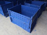 China Steel Lift Customizable Pallet Stackable Distillers Storage Bin For Scrap 1.5 Ton Load for sale