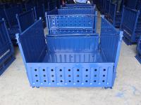 China Steel Lift Customizable Pallet Stackable Distillers Storage Bin For Scrap 1.5 Ton Load for sale