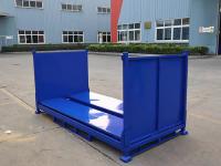 China Foldable Stacking Steel Pallet Box Q235 Material 500kg-2000kg Load Capacity for sale