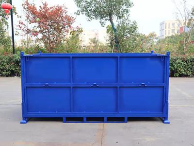 China Foldable Stacking Steel Pallet Box Q235 Material 500kg-2000kg Load Capacity for sale