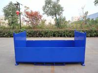China Foldable Stacking Steel Pallet Box Q235 Material 500kg-2000kg Load Capacity for sale