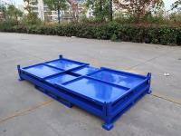 China Foldable Stacking Steel Pallet Box Q235 Material 500kg-2000kg Load Capacity for sale