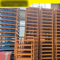 China 2-4 Layers and Blue Wire Mesh Pallet Cage with Move Structure for sale