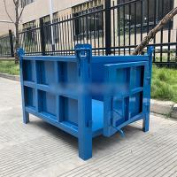 China Rackable Pallet Cage Mobile Material Box 1000-2000kg Capacity Custom Wheels for sale