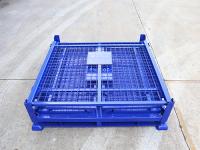 China Collapsible Pallet Cage 50kg 2000kg Load Capacity Powder Coating Galvanized Mesh 50mm x 50mm for sale