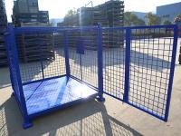 China Collapsible Pallet Cage 50mm x 50mm Mesh Size 500kg-2000kg Load Bearing ISO4001 for sale