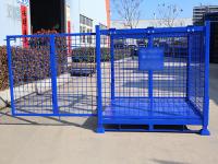 China Collapsible Pallet Cage 50mm x 50mm Mesh Size 500kg-2000kg Load Bearing ISO4001 for sale