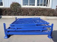 China Collapsible Pallet Cage 50mm x 50mm Mesh Size 500kg-2000kg Load Bearing ISO4001 for sale