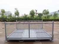 China Customizable Galvanized Steel Collapsible Pallet Cage For Effortless Transport for sale