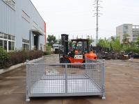 China Customizable Galvanized Steel Collapsible Pallet Cage For Effortless Transport for sale