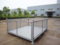 China Customizable Galvanized Steel Collapsible Pallet Cage For Effortless Transport for sale