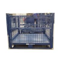 China Foldable Stillage Pallet Cage Depth 800mm With Padlock Locking System for sale