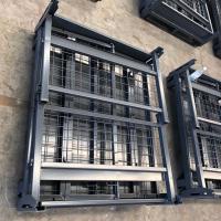 China Steel Fold Stack Move Pallet Cage Custom Color 1000-2000kg Load Bearing ISO Certified for sale