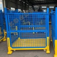 China Steel Collapsible Pallet Cage Load Bearing 500kg-2000kg Custom Size Foldable Stackable for sale